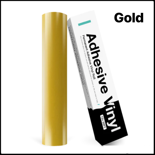 Gold Adhesive Vinyl – Print Cut Press