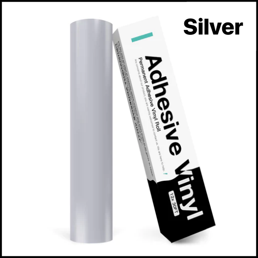 Silver Adhesive Vinyl – Print Cut Press